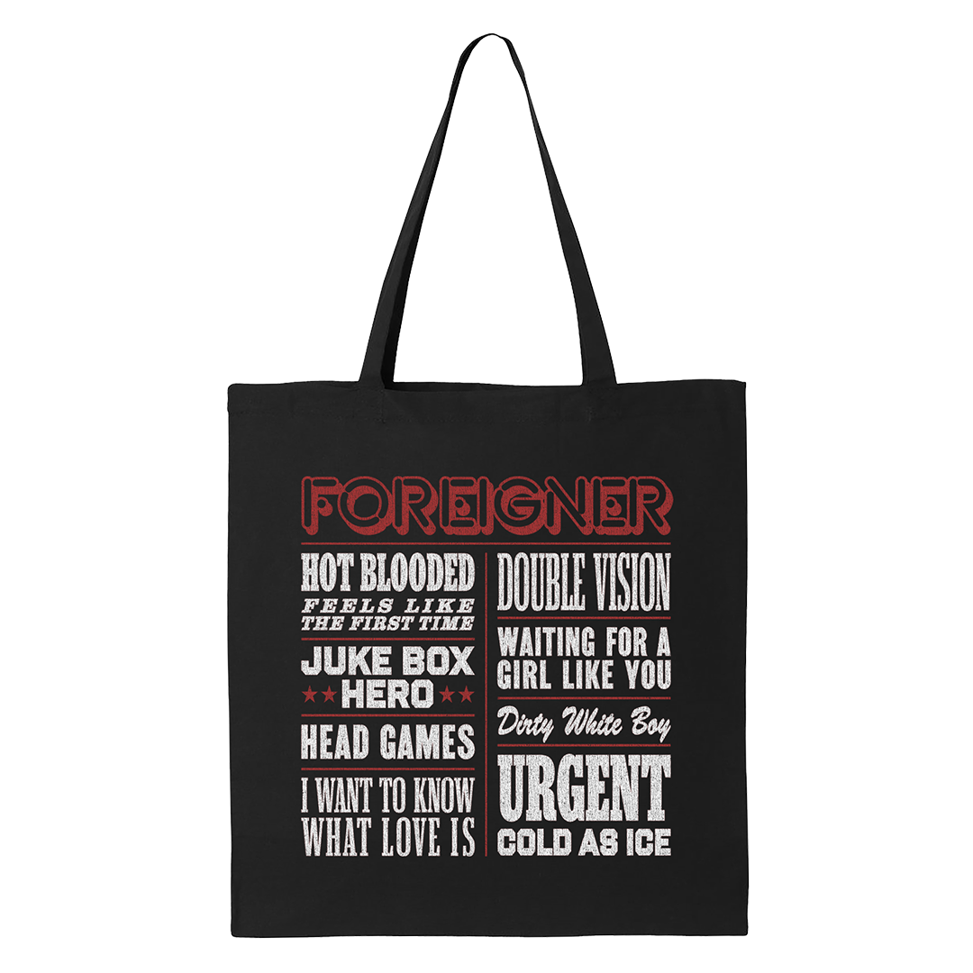 Titles Tote – Foreigner